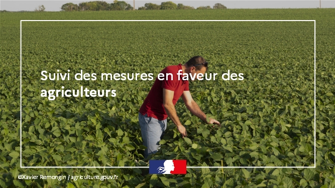 Suivi des mesures en faveur des agriculteurs | DRAAF Centre-Val de Loire
